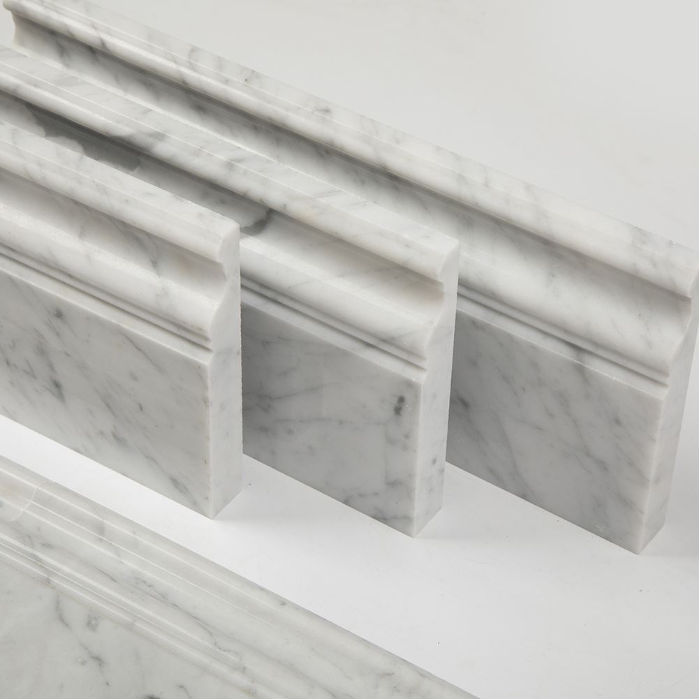 Carrara Marble Trim Pieces from our Bianco Carrara Collection