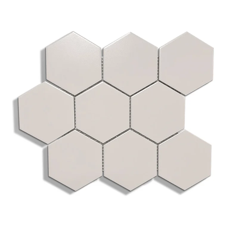 Beige Hexagon 3x3 Matte Porcelain Mosaic | iTileMosaic