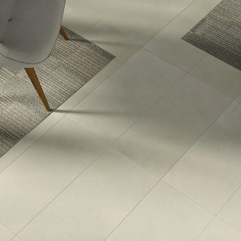 Cemente Blanco 12x24 Porcelain Matte Tile in iTileMosaic