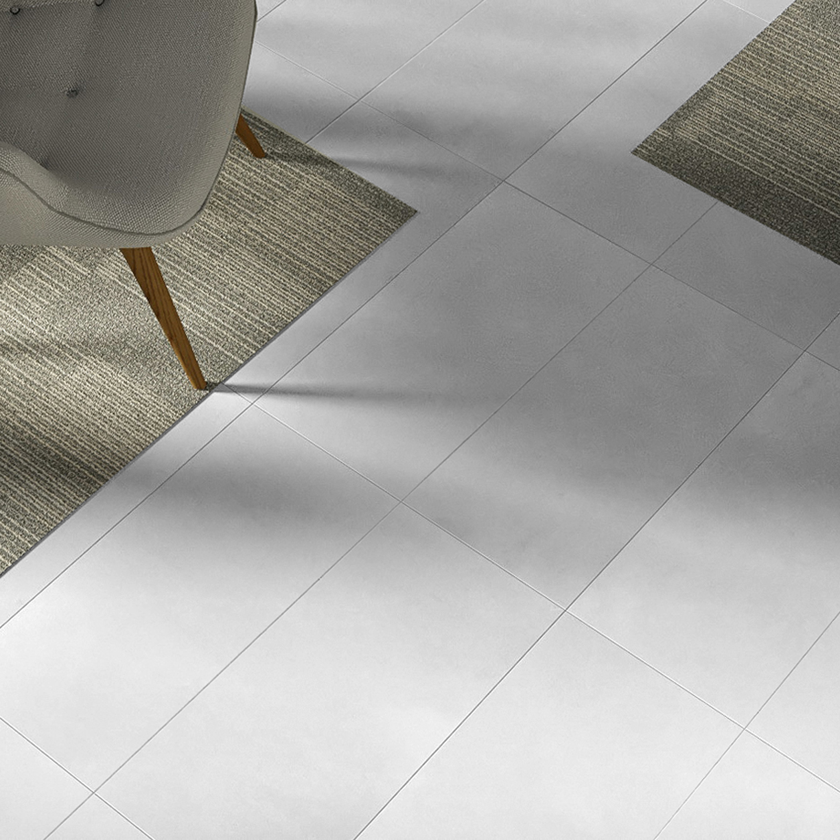 Cemente Gris 12x24 Porcelain Matte Tile in iTileMosaic