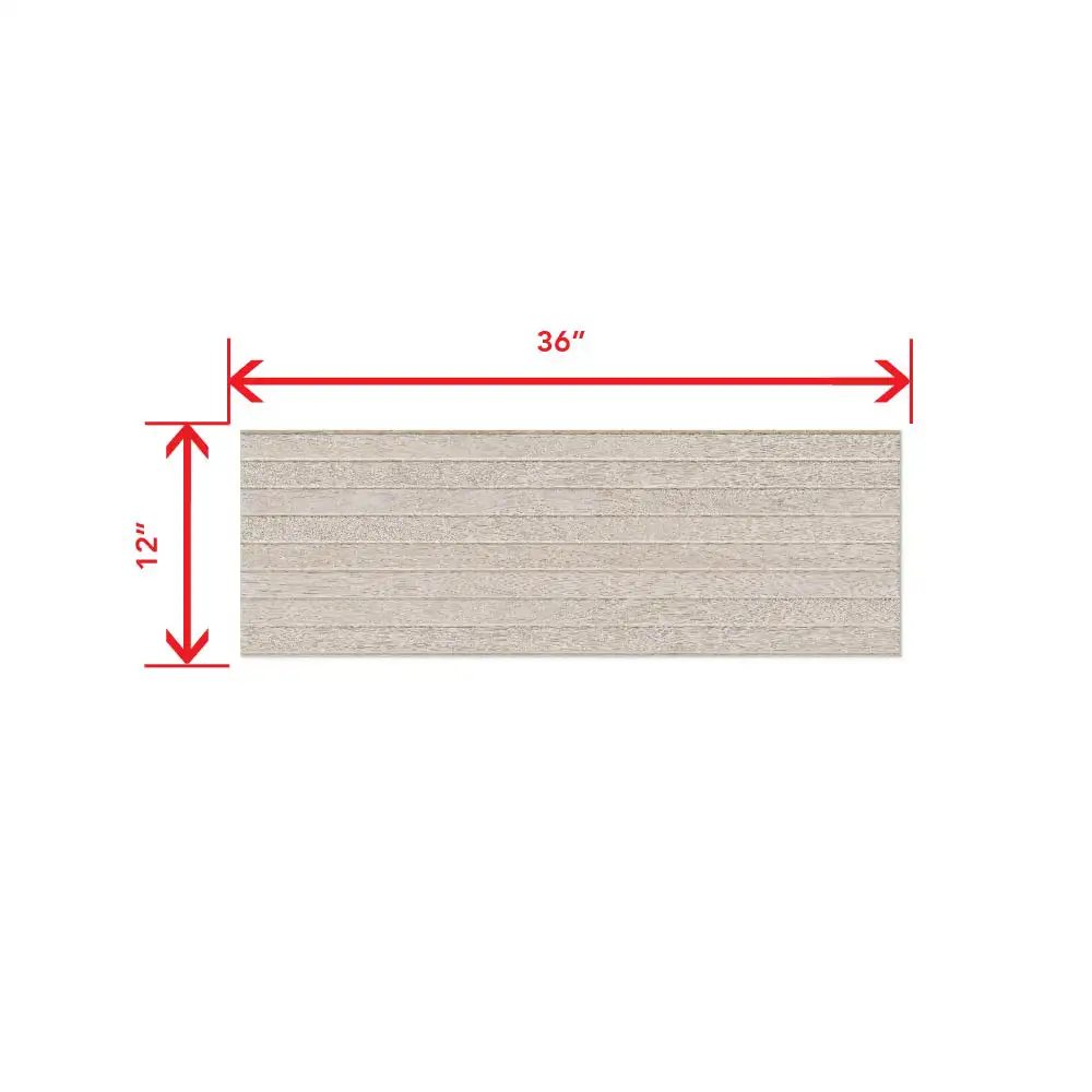 Grove Line Beech 12x36 Ceramic Tile in iTileMosaic