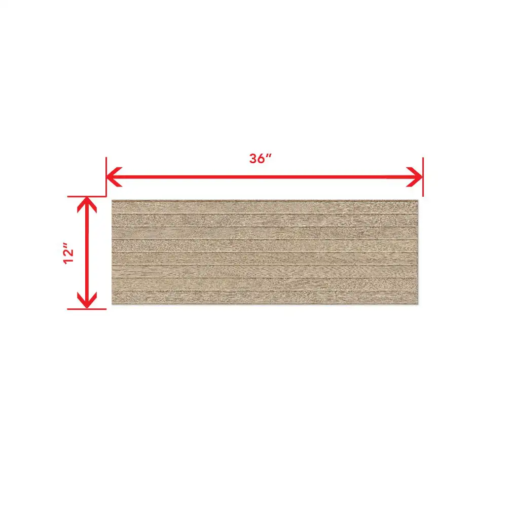 Grove Line Oak 12x36 Ceramic Tile in iTileMosaic