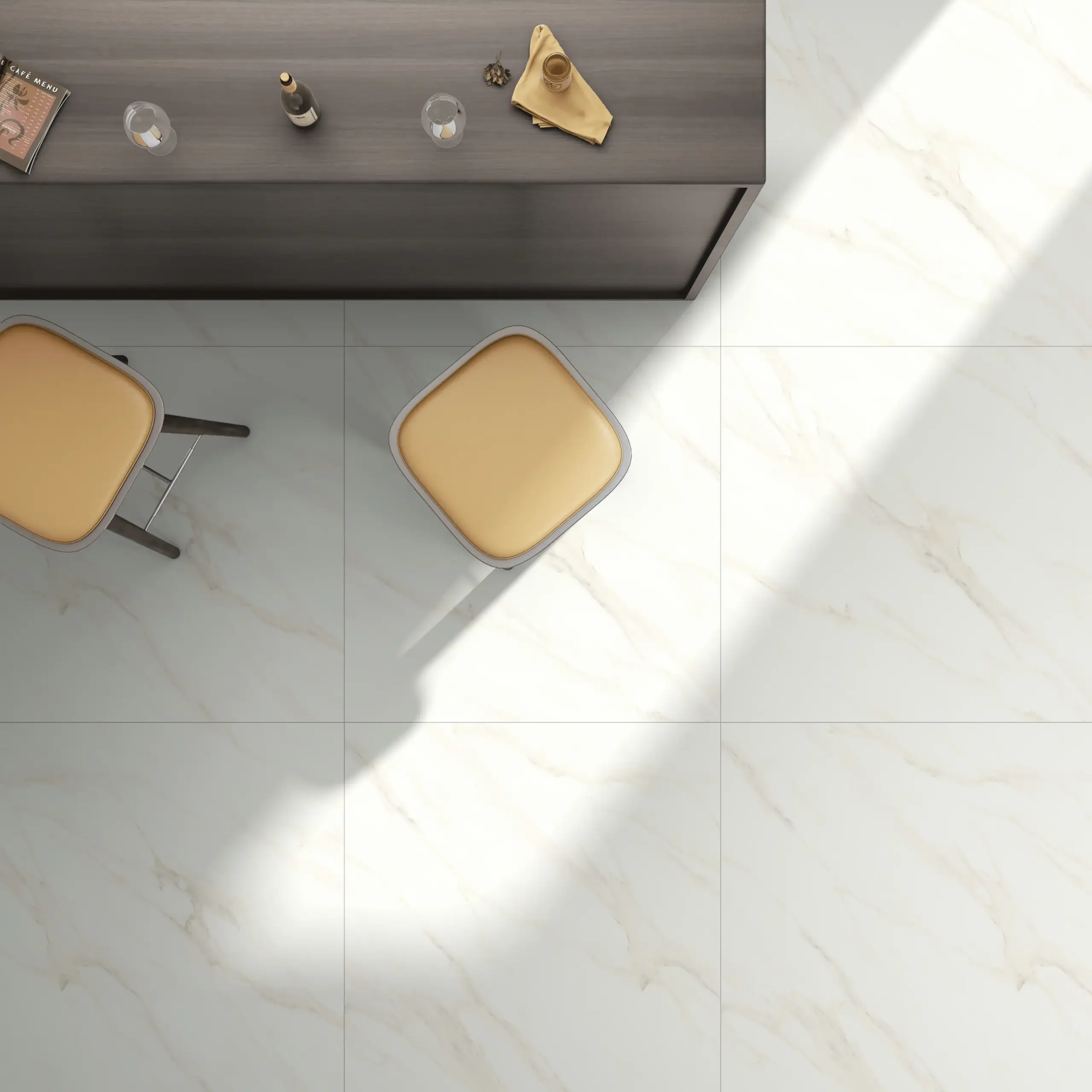 Marmo Calida 32x32 Matte Porcelain Tile in iTileMosaic