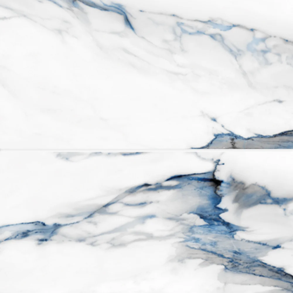 Statuary Blue Vein Polished 24x48 Porcelain Tile - iTileMosaic